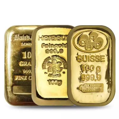 Generic 100 G gold bar - The Bullion Bank